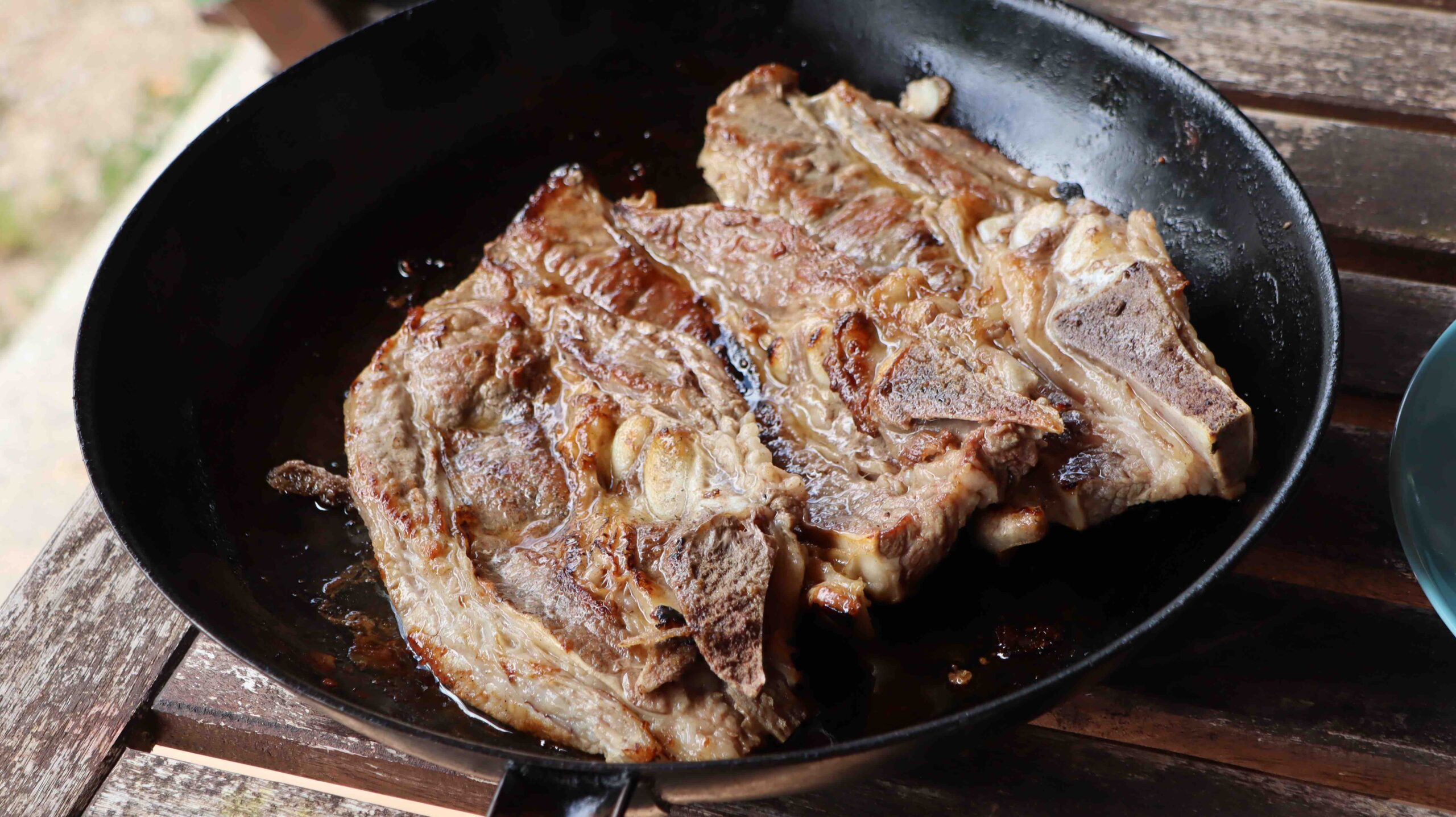 Seared short rib slices - thefarmingchefs