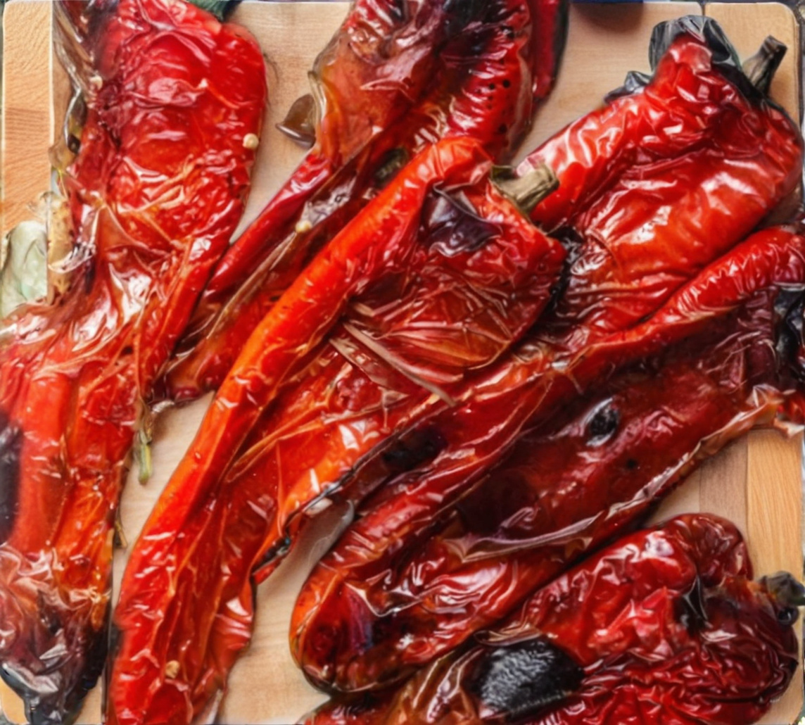 Roasted Sweet Peppers with Garlic and Rosemary Recipe - thefarmingchefs